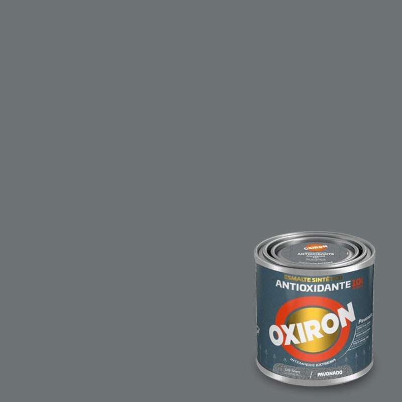 ESMALTE ANTIOXIDANTE OXIRON FORJA AL AGUA TITAN GRIS ACERO